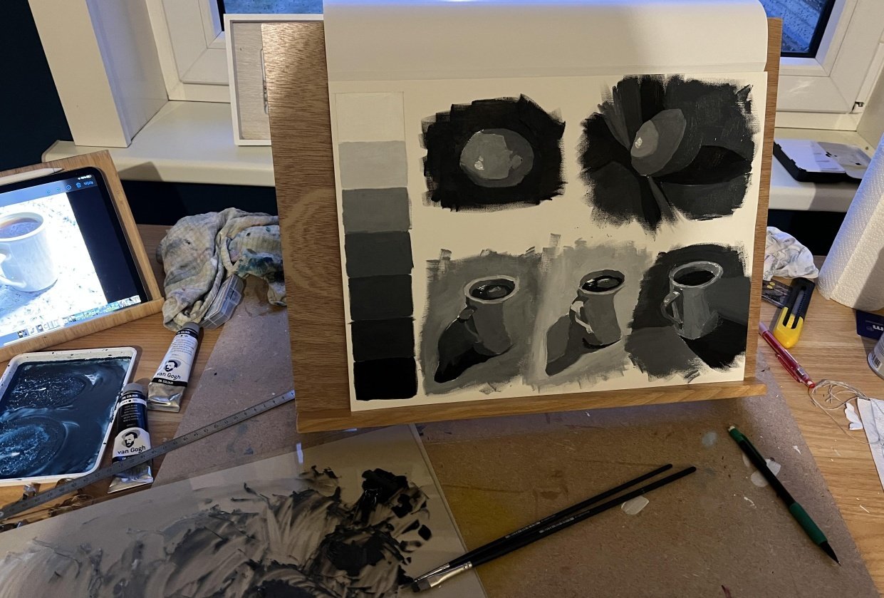 Value scale and poster studies | Skillshare Student Project