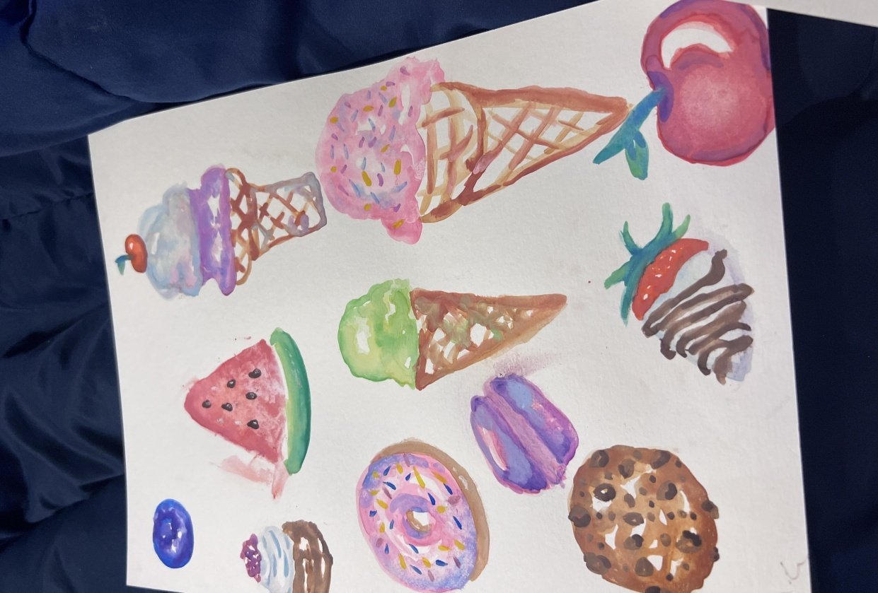 Watercolor sweets and treats | Skillshare Student Project
