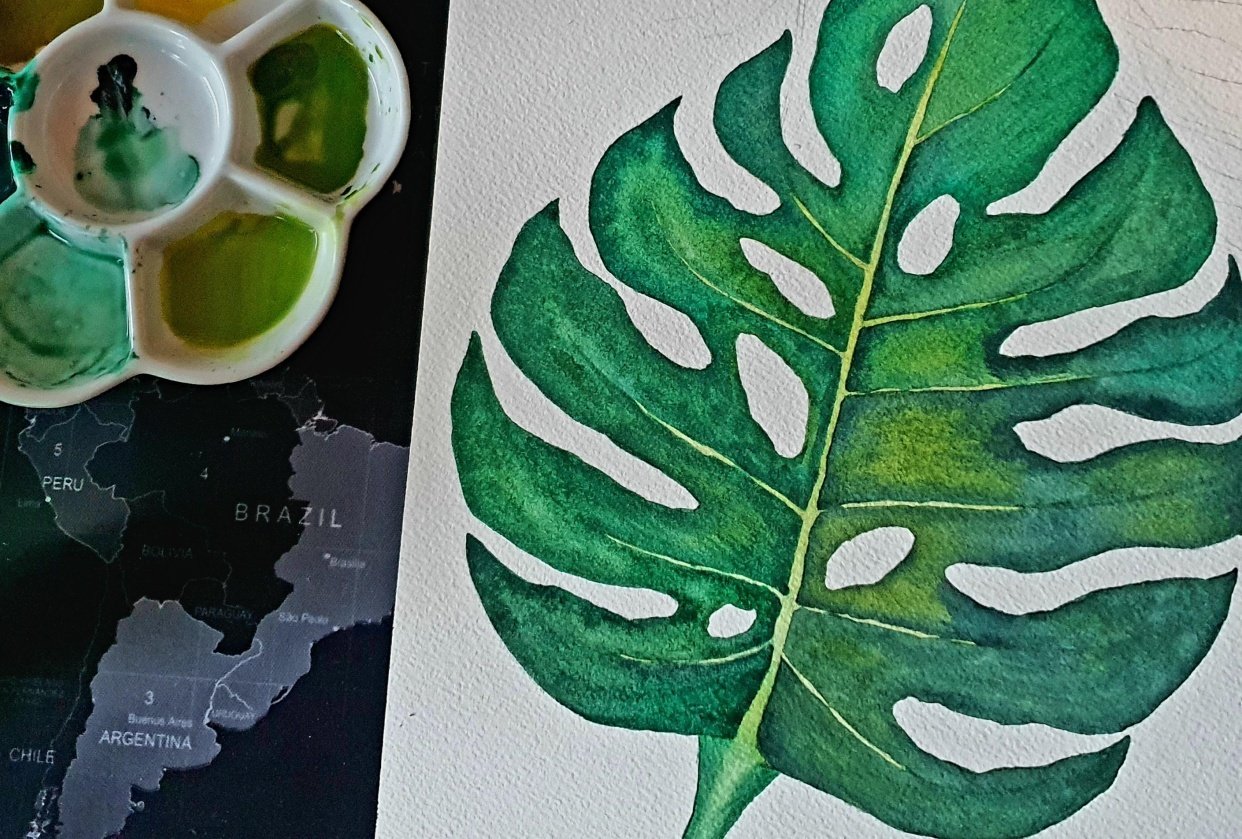 Monstera leaf | Skillshare Student Project