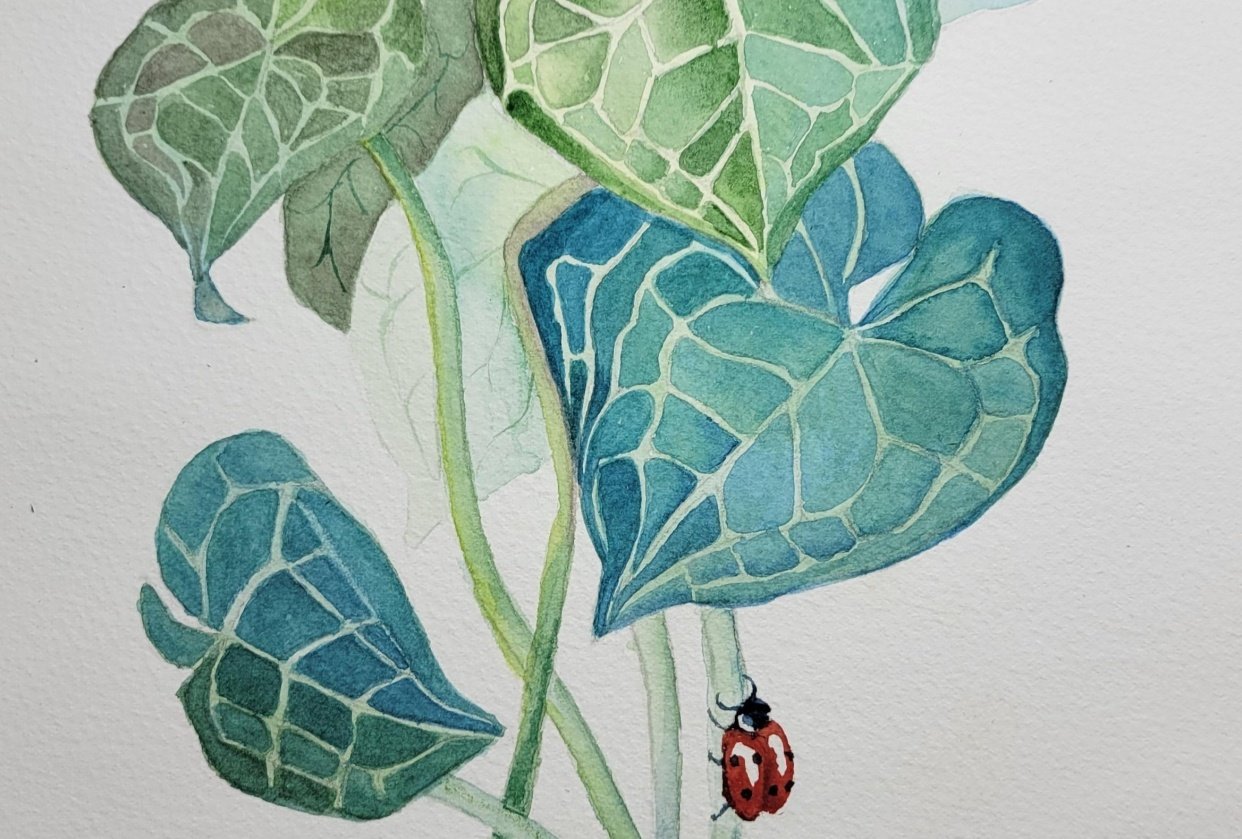 Negative Painting - Segmented Plant Leaves | Skillshare Student Project