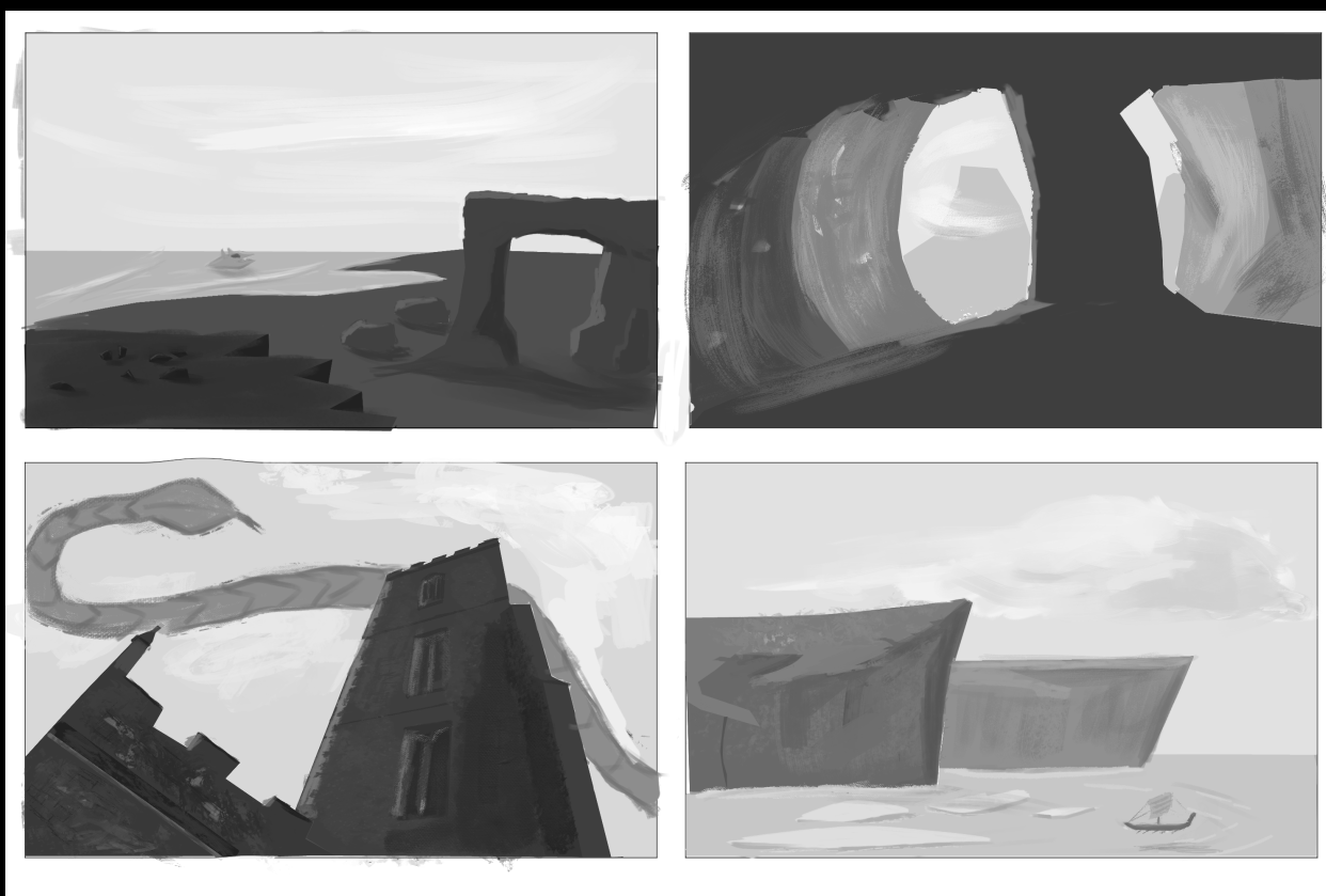 concept art sketches | Skillshare Student Project