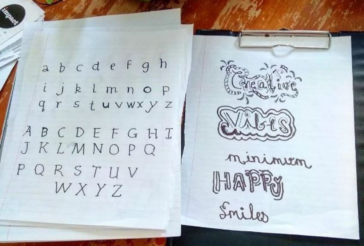 Calligraphy modern style | Skillshare Student Project