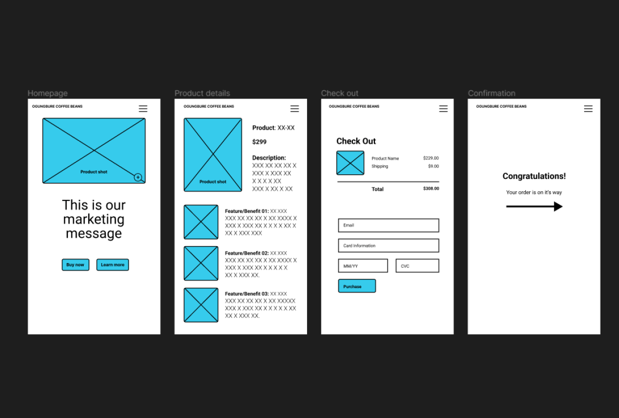 MY WIRE FRAME ASSIGNMENT | Skillshare Student Project