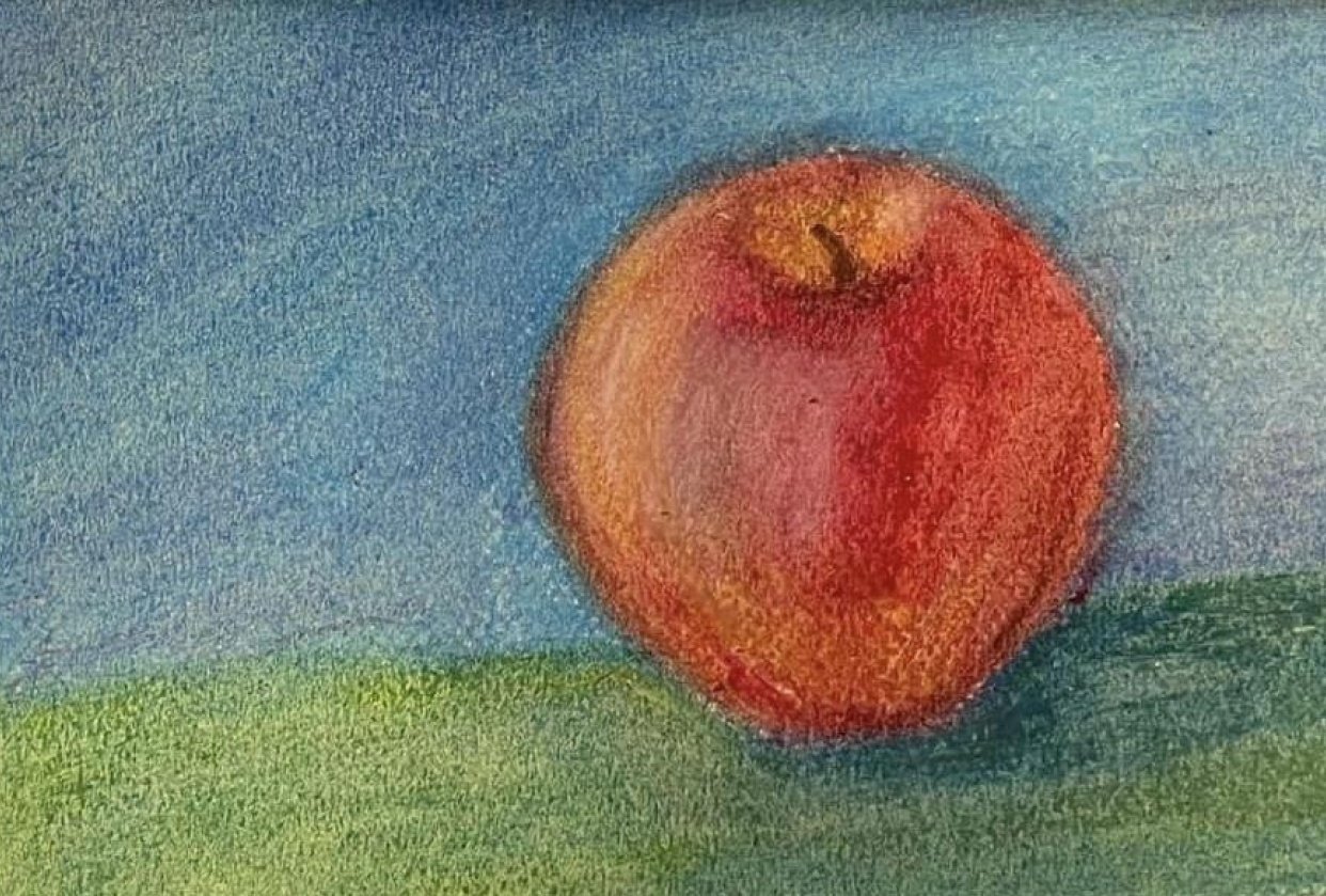 Apple Oil Pastel | Skillshare Student Project
