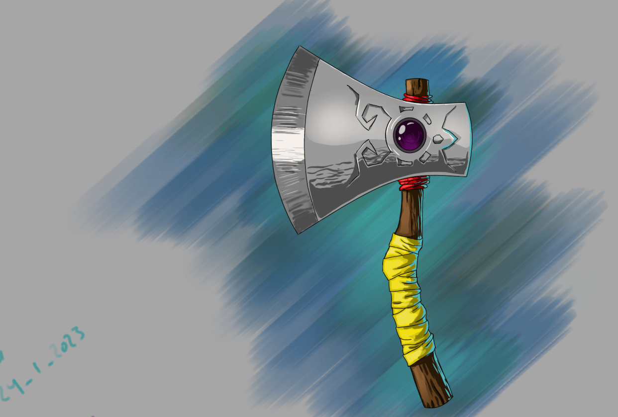 illustrative axe | Skillshare Student Project