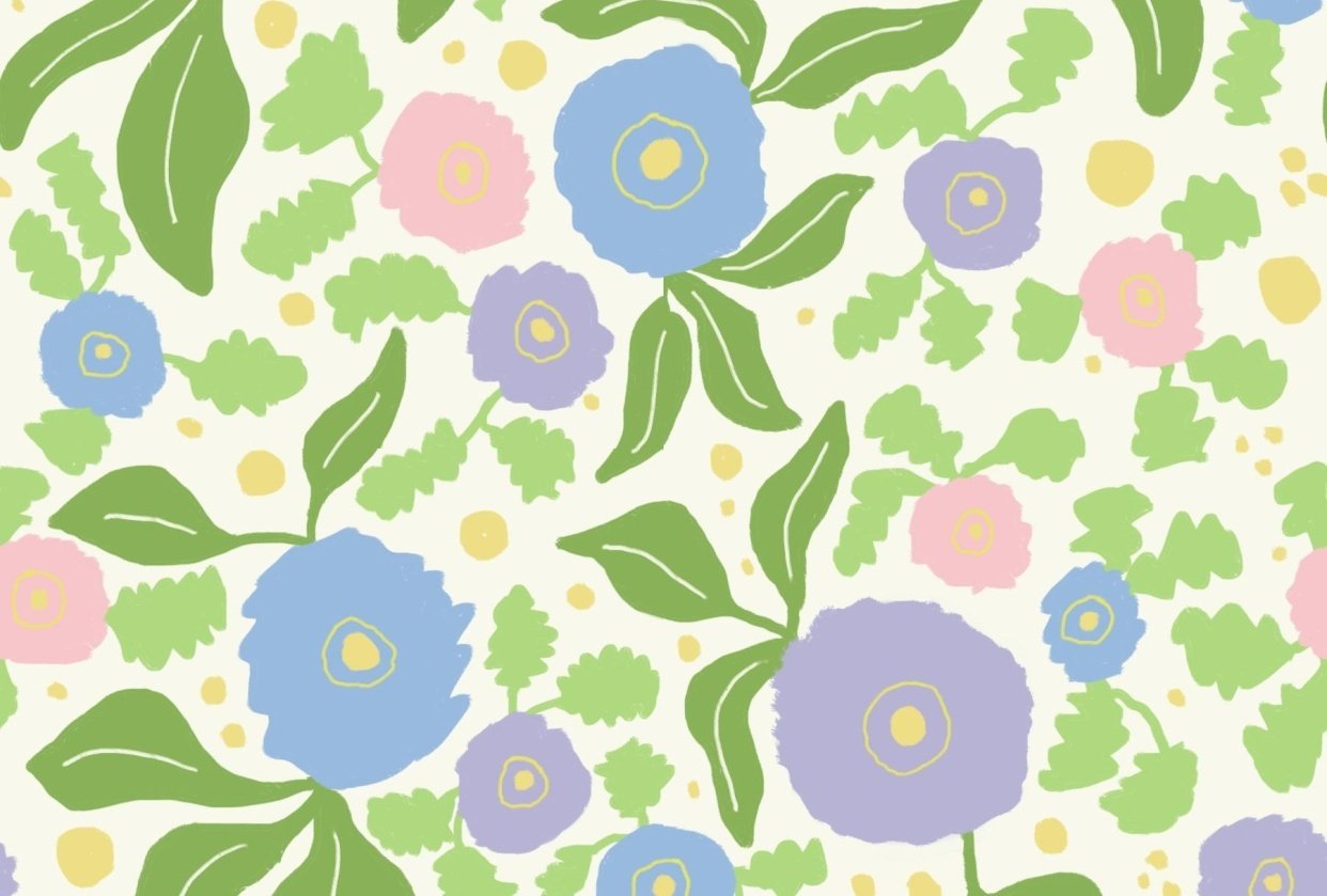 Principles of Pattern Design - Full Drop Florals | Skillshare Student ...
