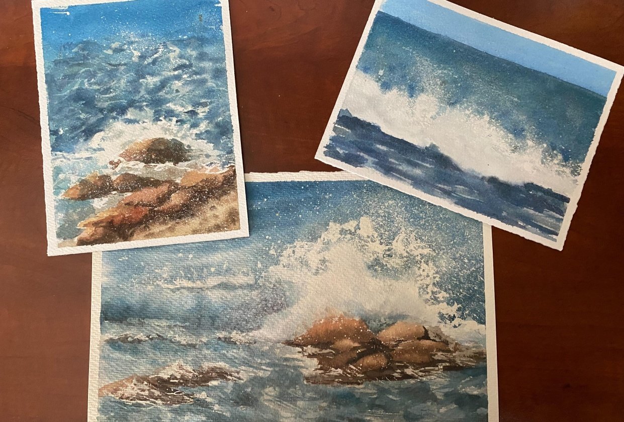 Ocean waves with Bianca Rayala | Skillshare Student Project