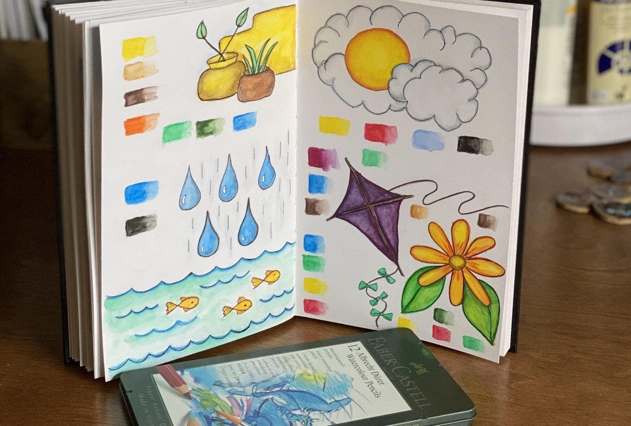 Watercolor Pencil Class Practice | Skillshare Student Project