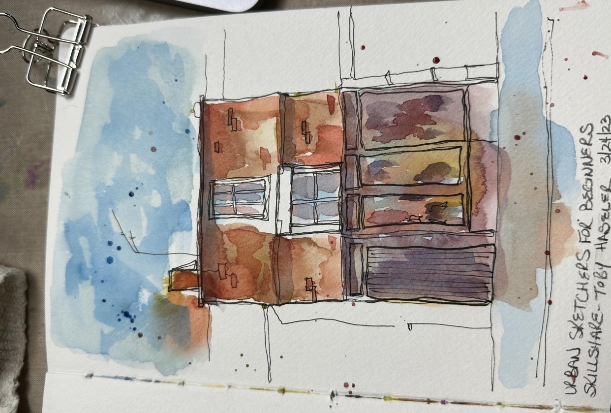 Urban Sketch from Beginners Class | Skillshare Student Project