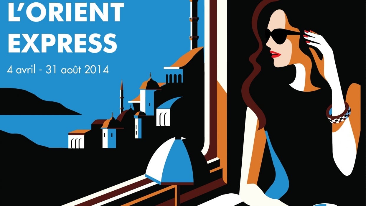Malika Favre Orient Express Poster | Skillshare Student Project