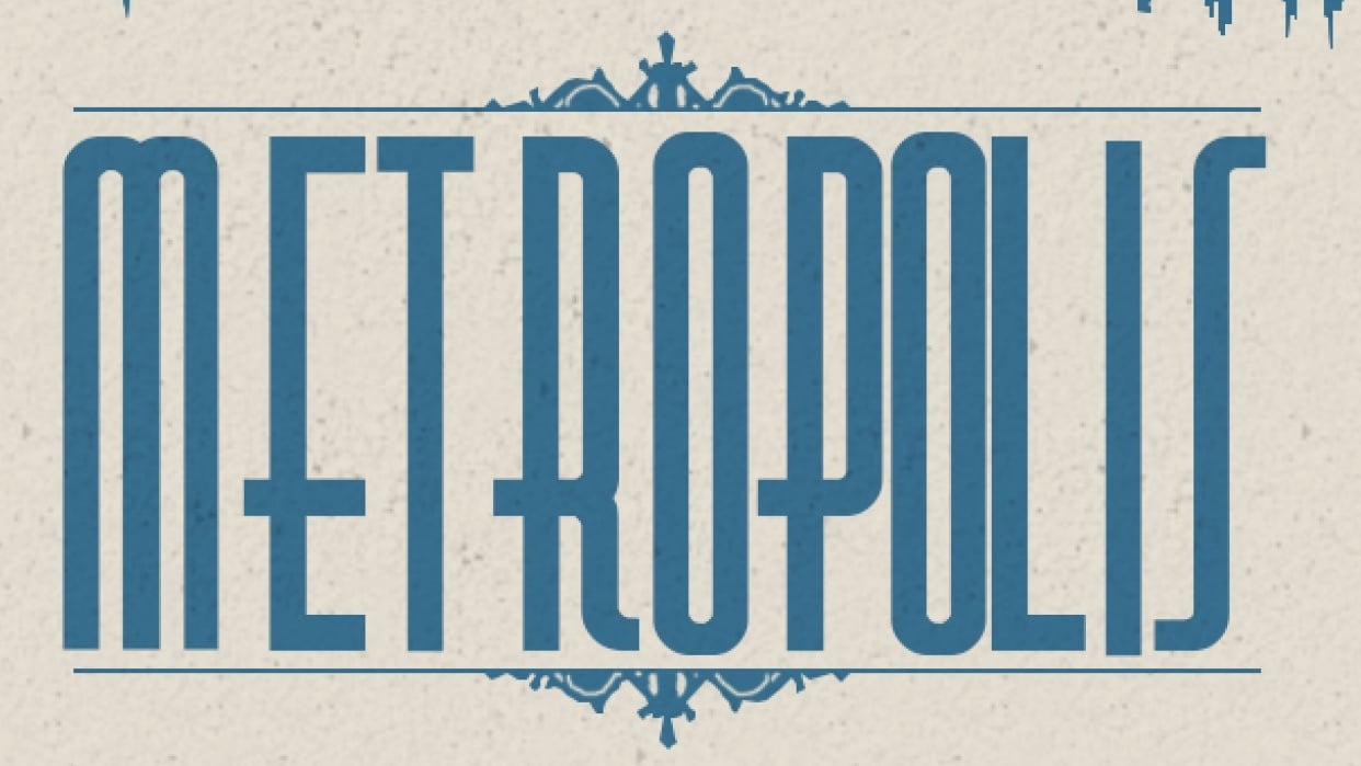 Metropolis retro poster | Skillshare Student Project