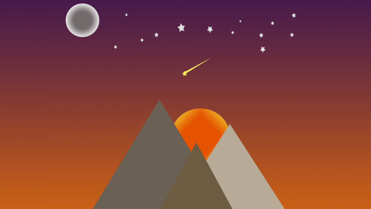 Sunset Moonrise | Skillshare Student Project