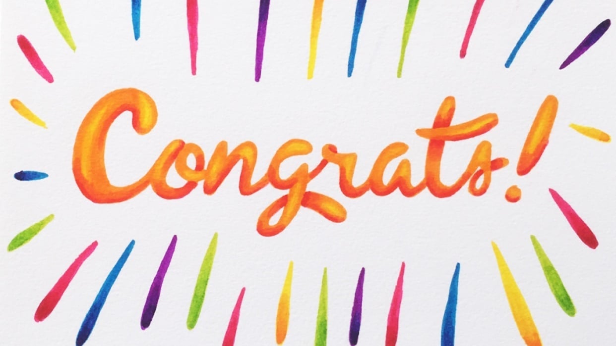Congrats! (SAMPLE PROJECT) | Skillshare Student Project