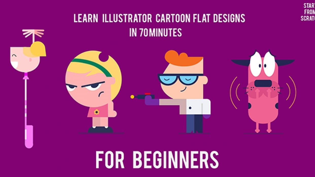 Illustrator cartoon design(For Beginners) | Skillshare Student Project