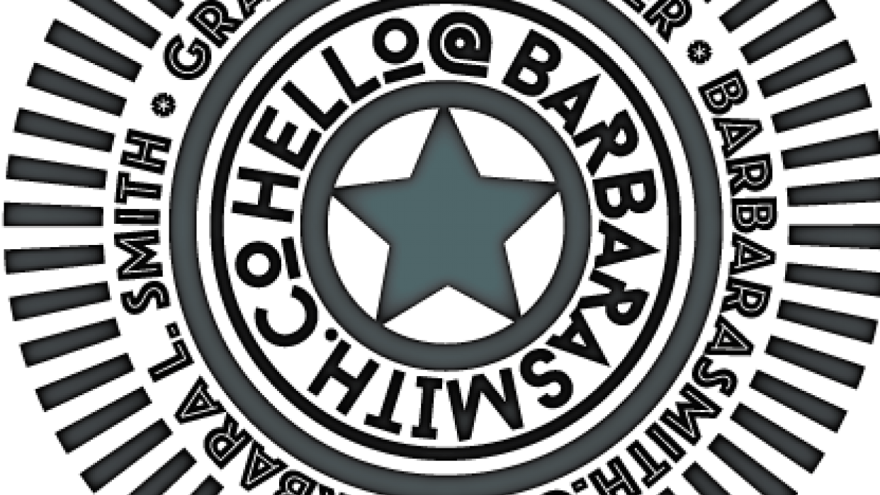 Business card circle sticker | Skillshare Student Project