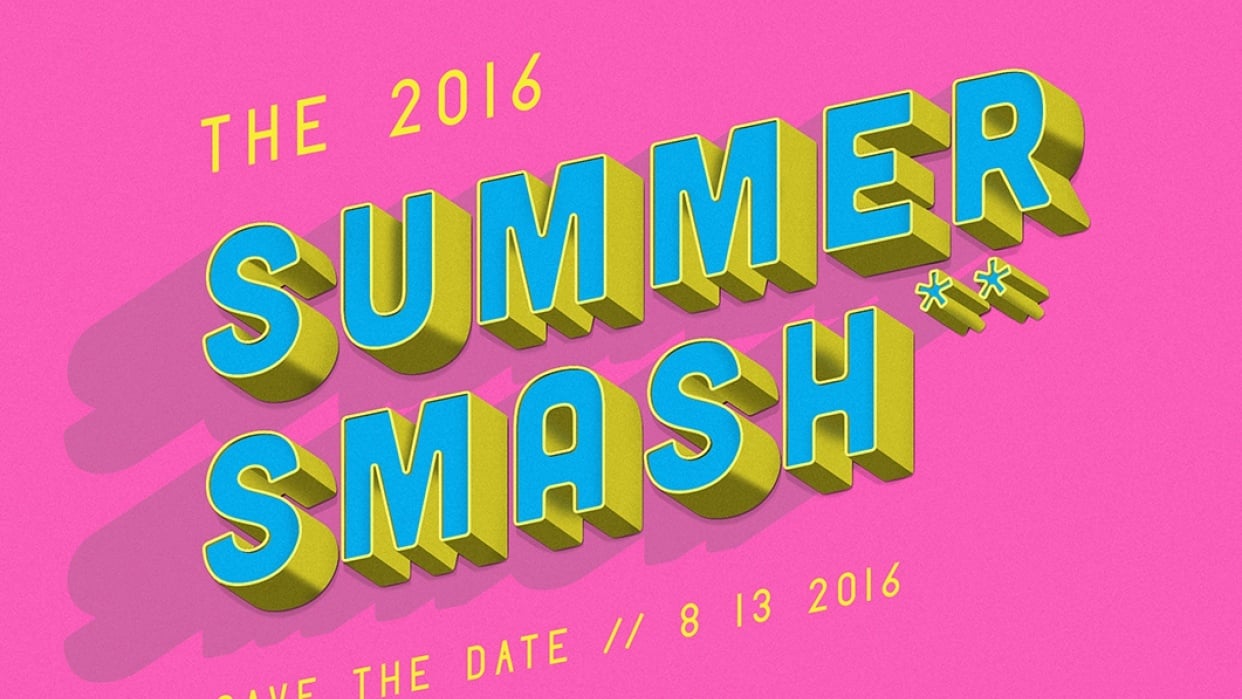 SUMMER SMASH: save the date | Skillshare Student Project