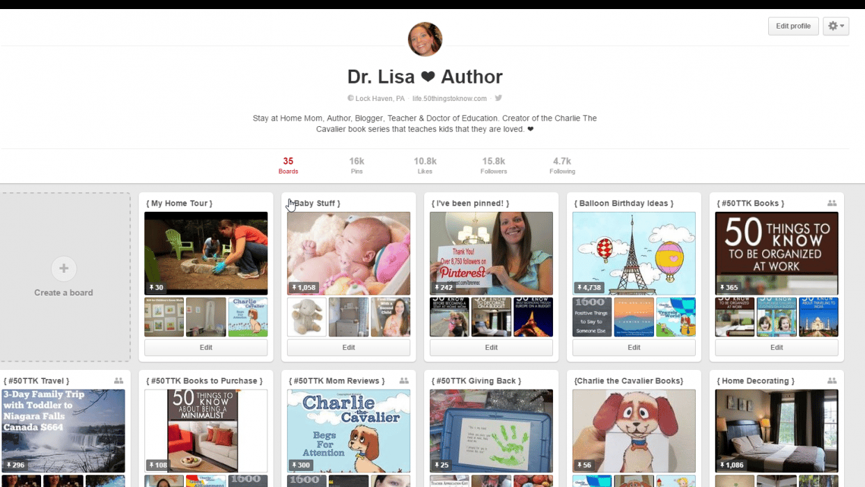 Lisa Rusczyk Pinterest Page | Skillshare Student Project