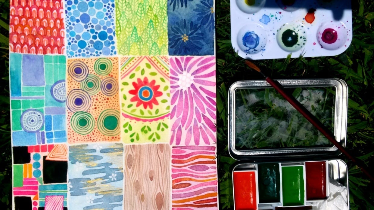 Watercolor Texture Practice! | Skillshare Student Project