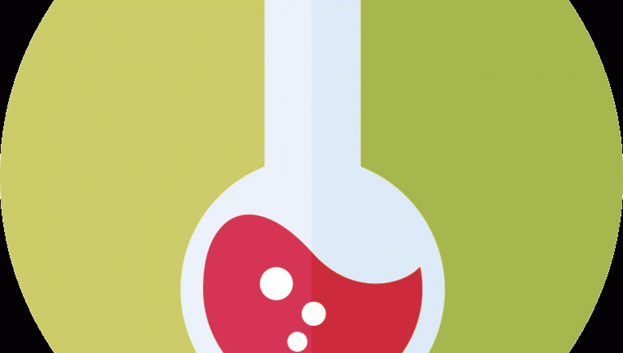 Illustrator flat design: lab flask | Skillshare Student Project