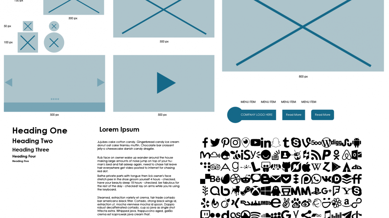 My Wireframe Workspace | Skillshare Student Project