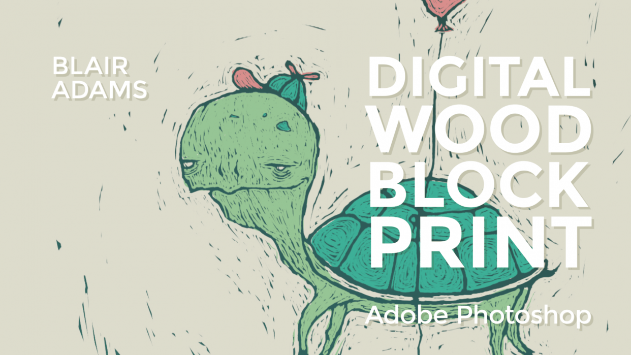 Digital Woodblock Print - Photoshop class | Skillshare Student Project