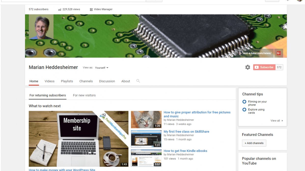 My YouTube channel | Skillshare Student Project