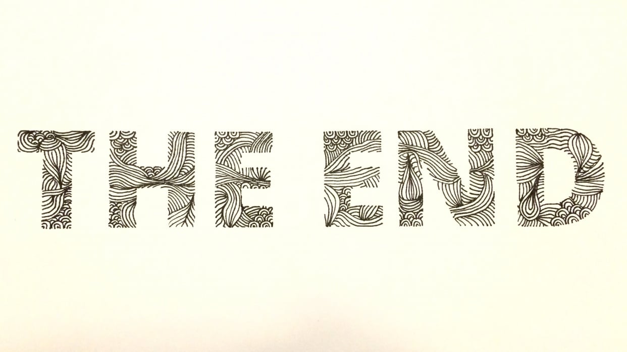 The End Doodle Font | Skillshare Student Project
