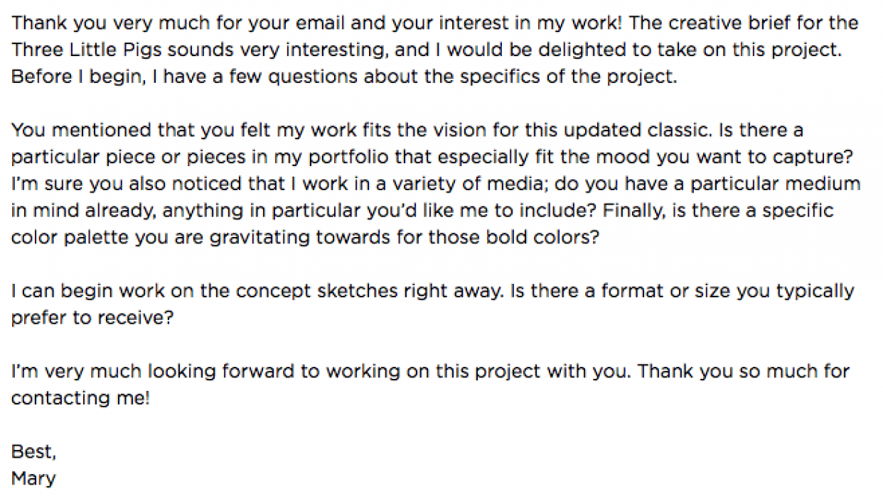 Mock Email reply | Skillshare Student Project