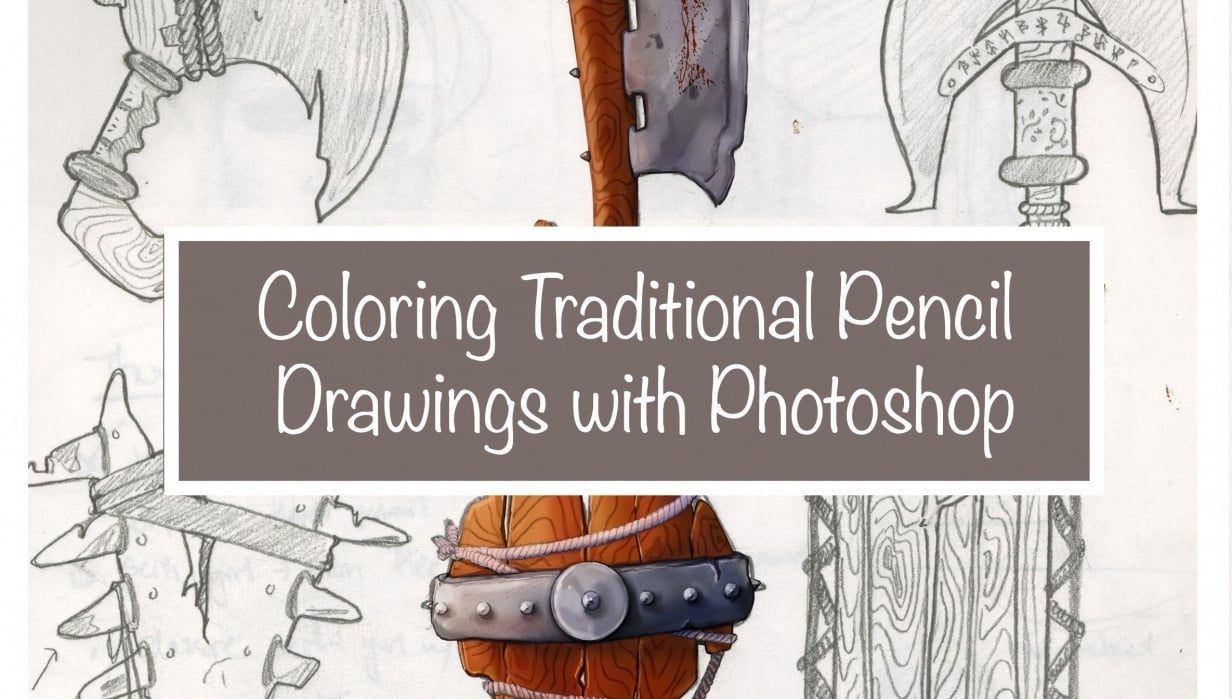 Coloring Traditional Pencil Drawings with Photoshop | Skillshare ...