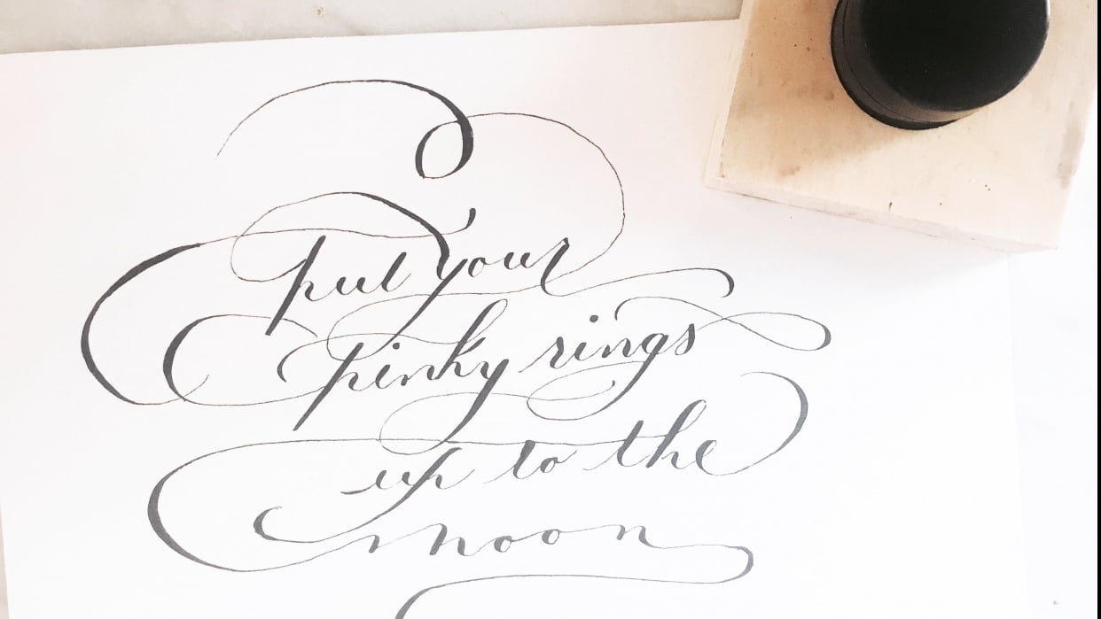 Put Your Pinky Rings Up to the Moon | Skillshare Student Project