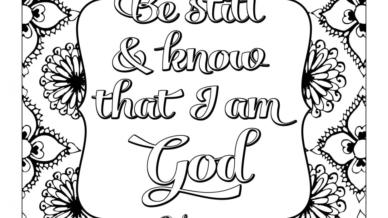 Coloring page -Be still | Skillshare Student Project