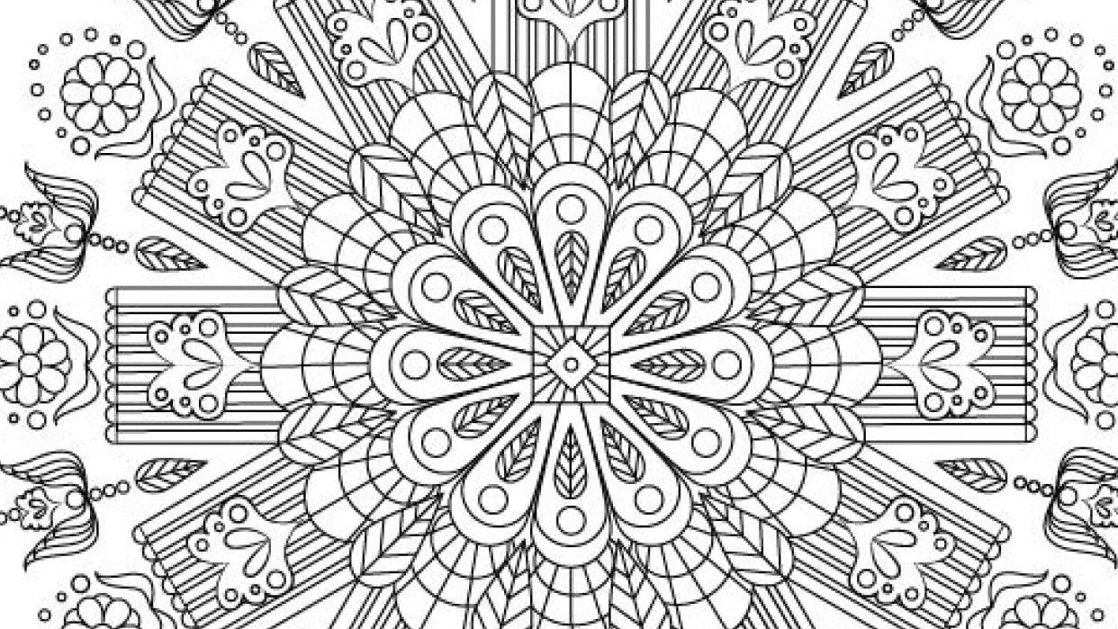 My First Coloring Page-Mandala Exercise | Skillshare Student Project
