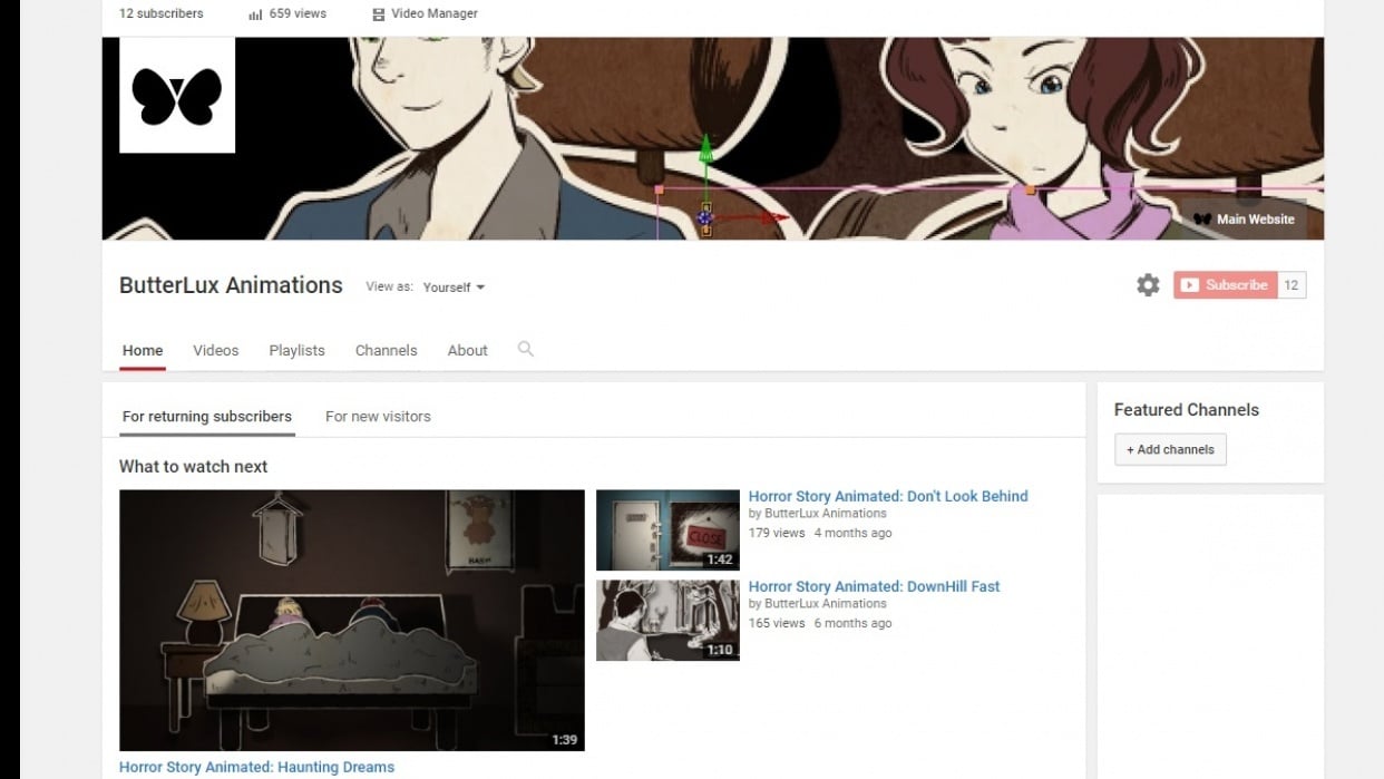 ButterLux Animation channel | Skillshare Student Project