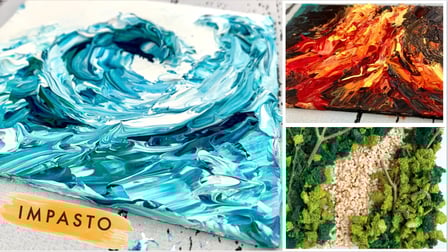 Was ist Impasto? Impasto in 3 einfachen Schritten malen | Debasree Dey ...