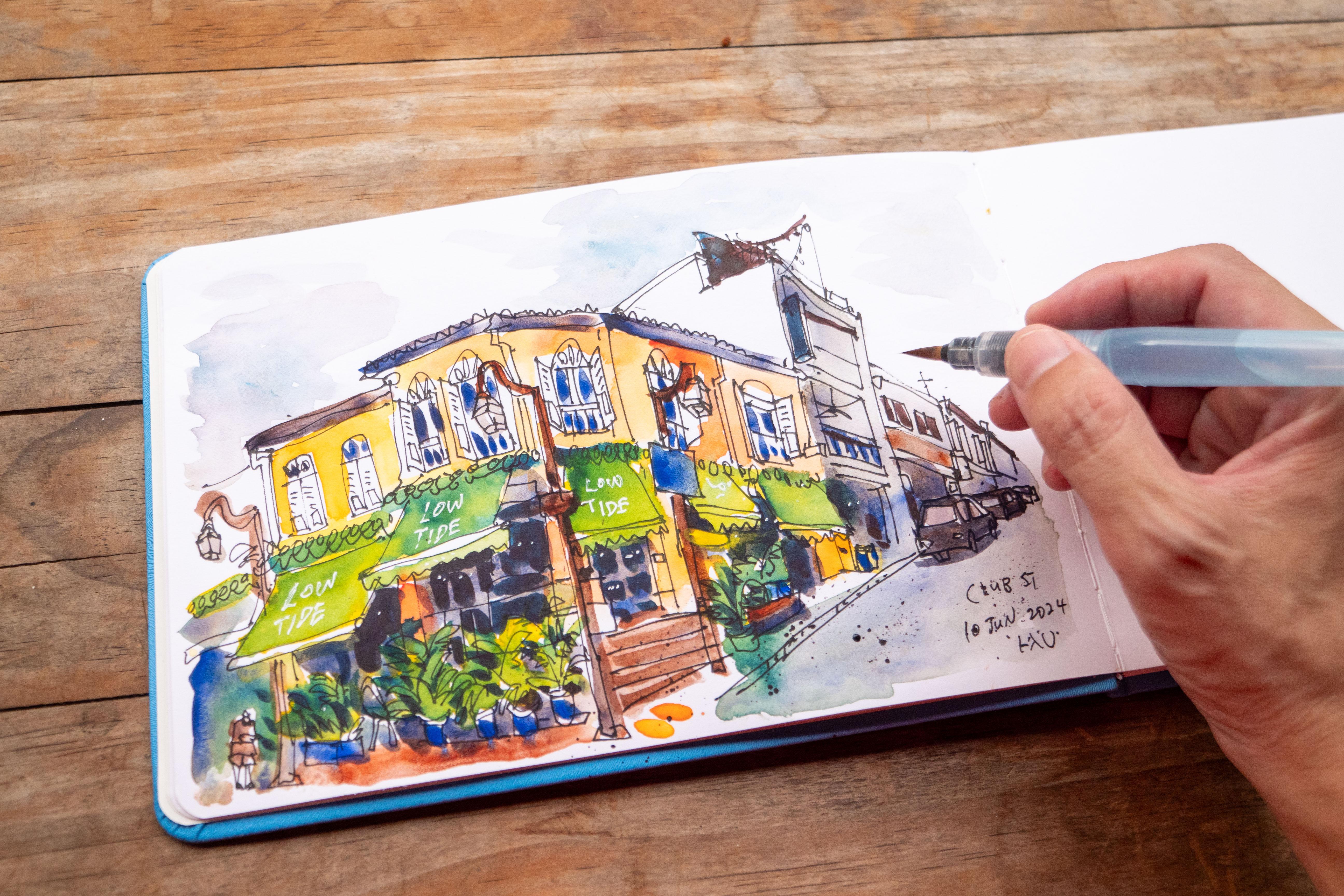 Urban Sketching with a Waterbrush: Create Quick & Loose Lively Sketches ...