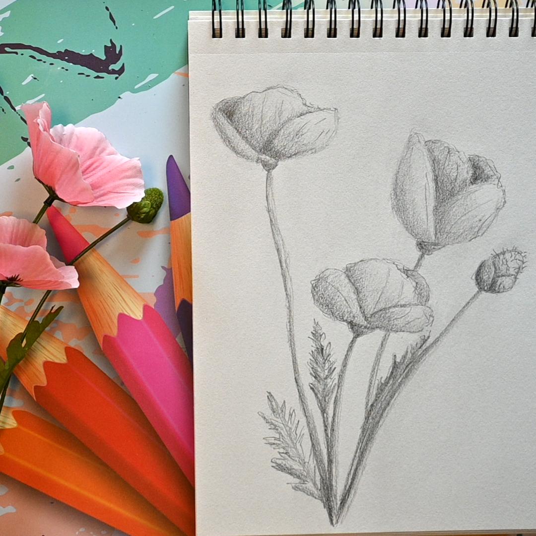 how to draw quick flowers