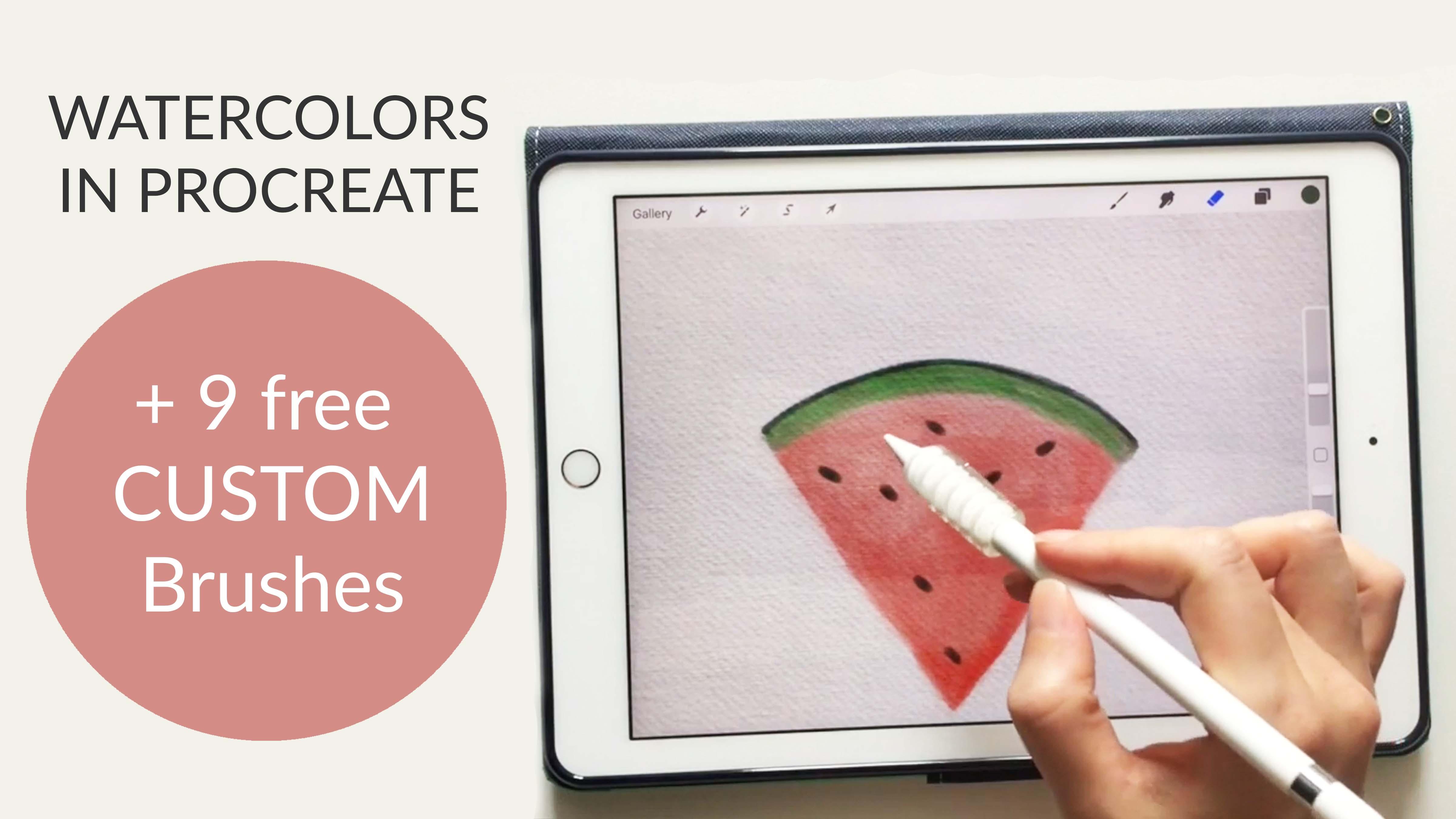 Digital Watercolors On Your IPad Using Procreate FREE Digital 