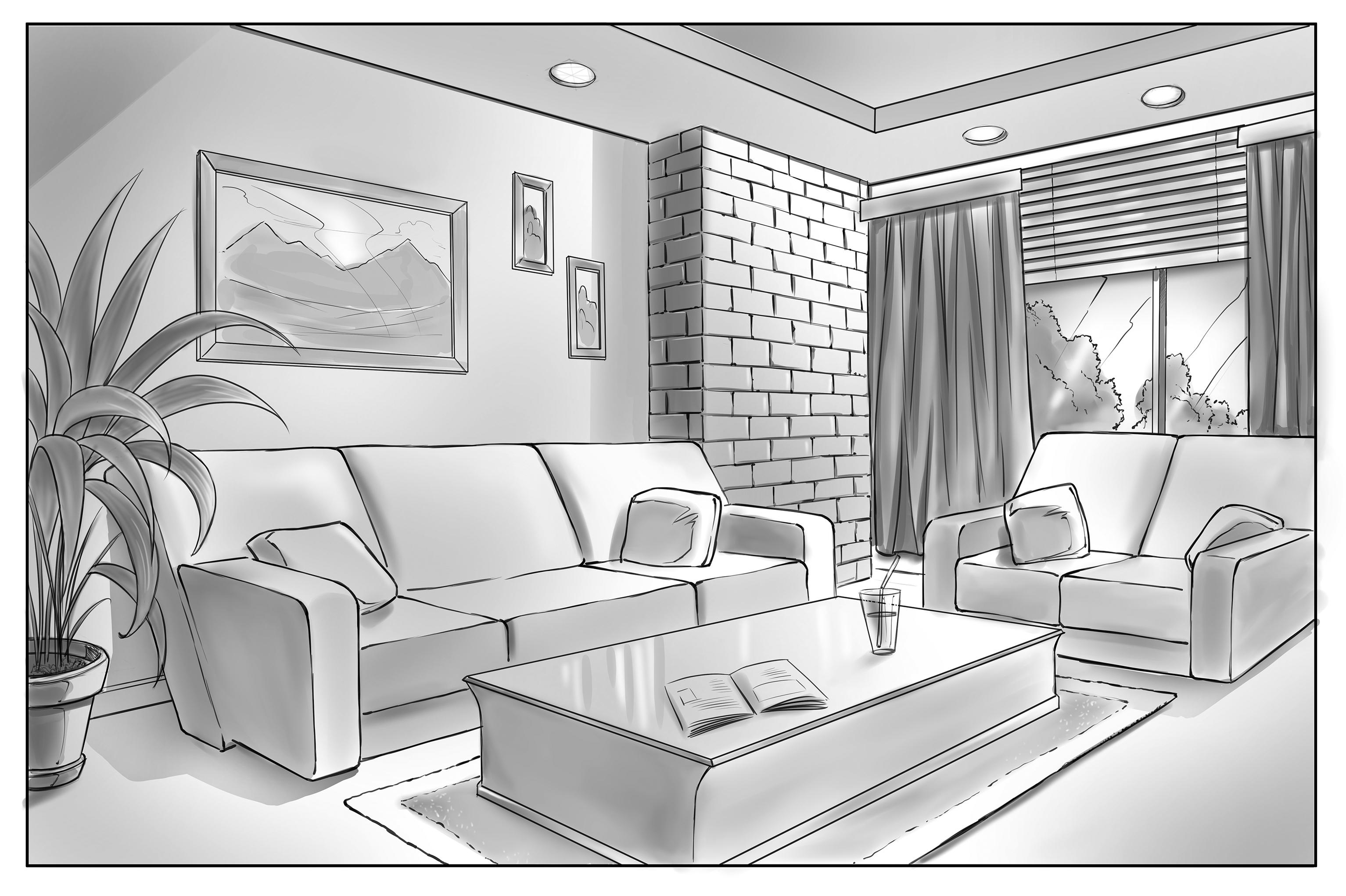 Easy Simple Interior Design Drawing Sketch Anastasia The Art Of Images