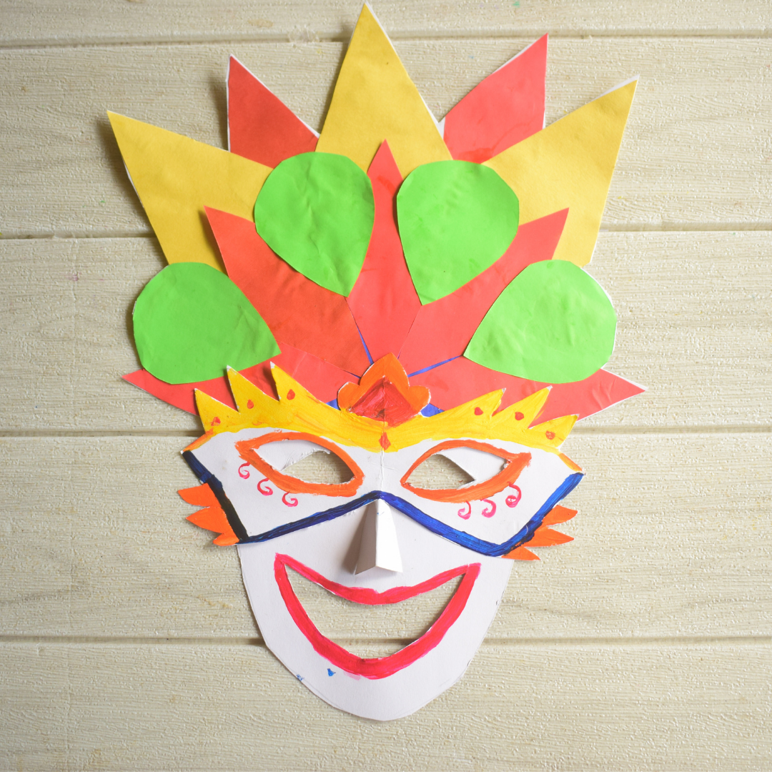 Masskara Festival Happy Face Mask Kids Craft Joan Peconcillo