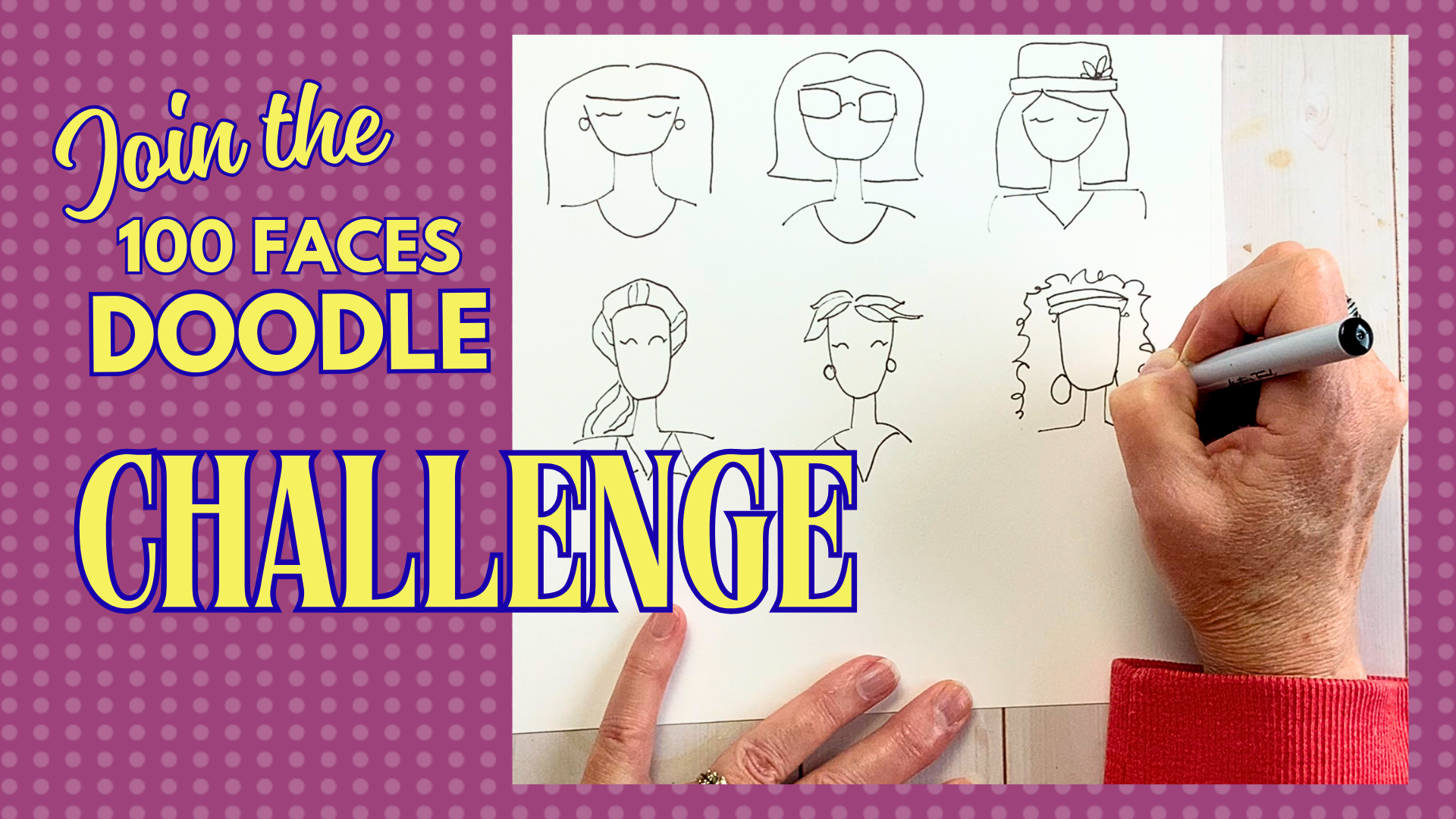 How to Draw 100 Doodle Faces: Build Confidence & Fill Your Sketchbook ...