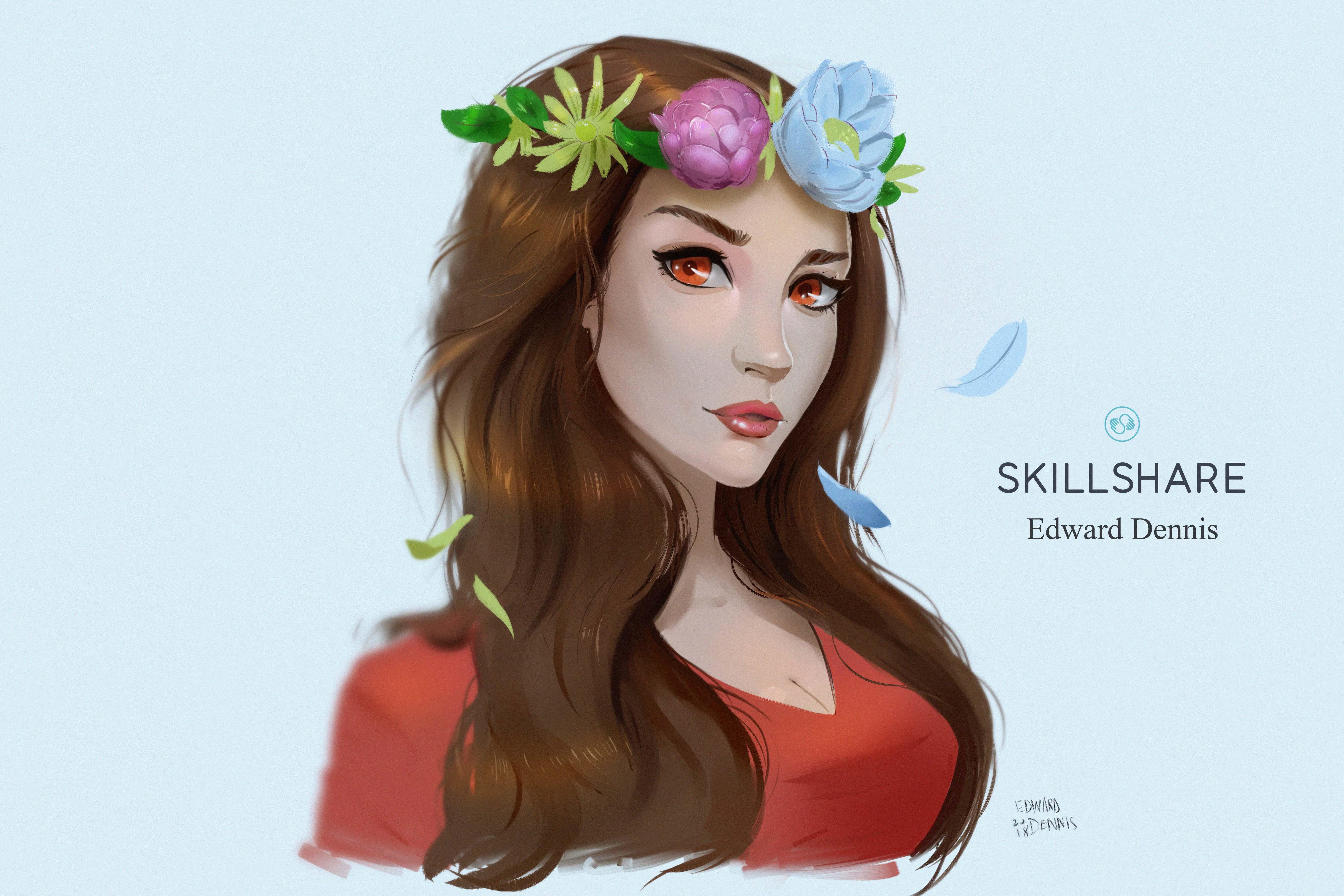 How to draw a face: Digital | Edward Dennis | Skillshare