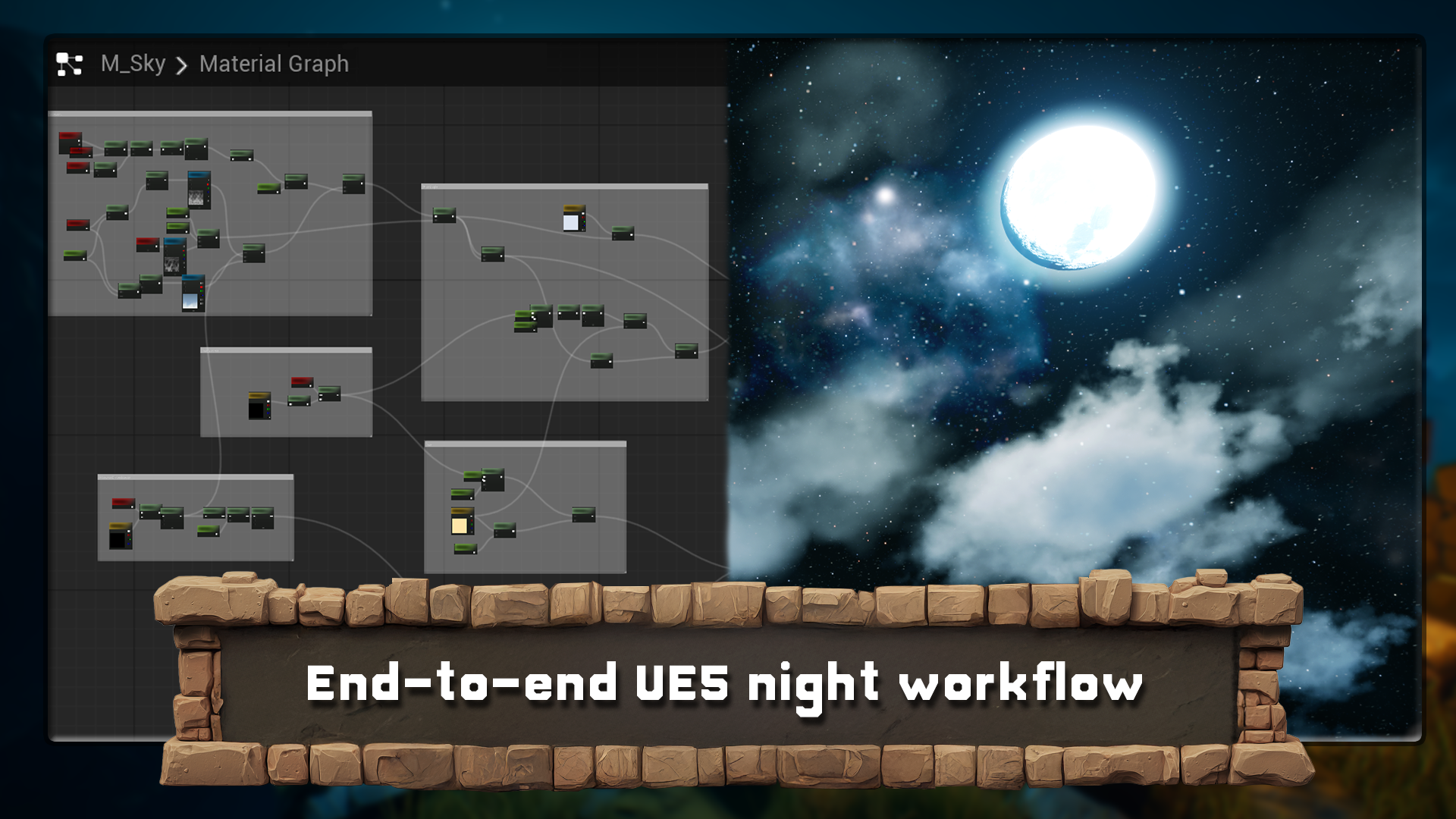 Unreal Engine 5 Stylized Night Environment: VFX Lighting, Foliage ...
