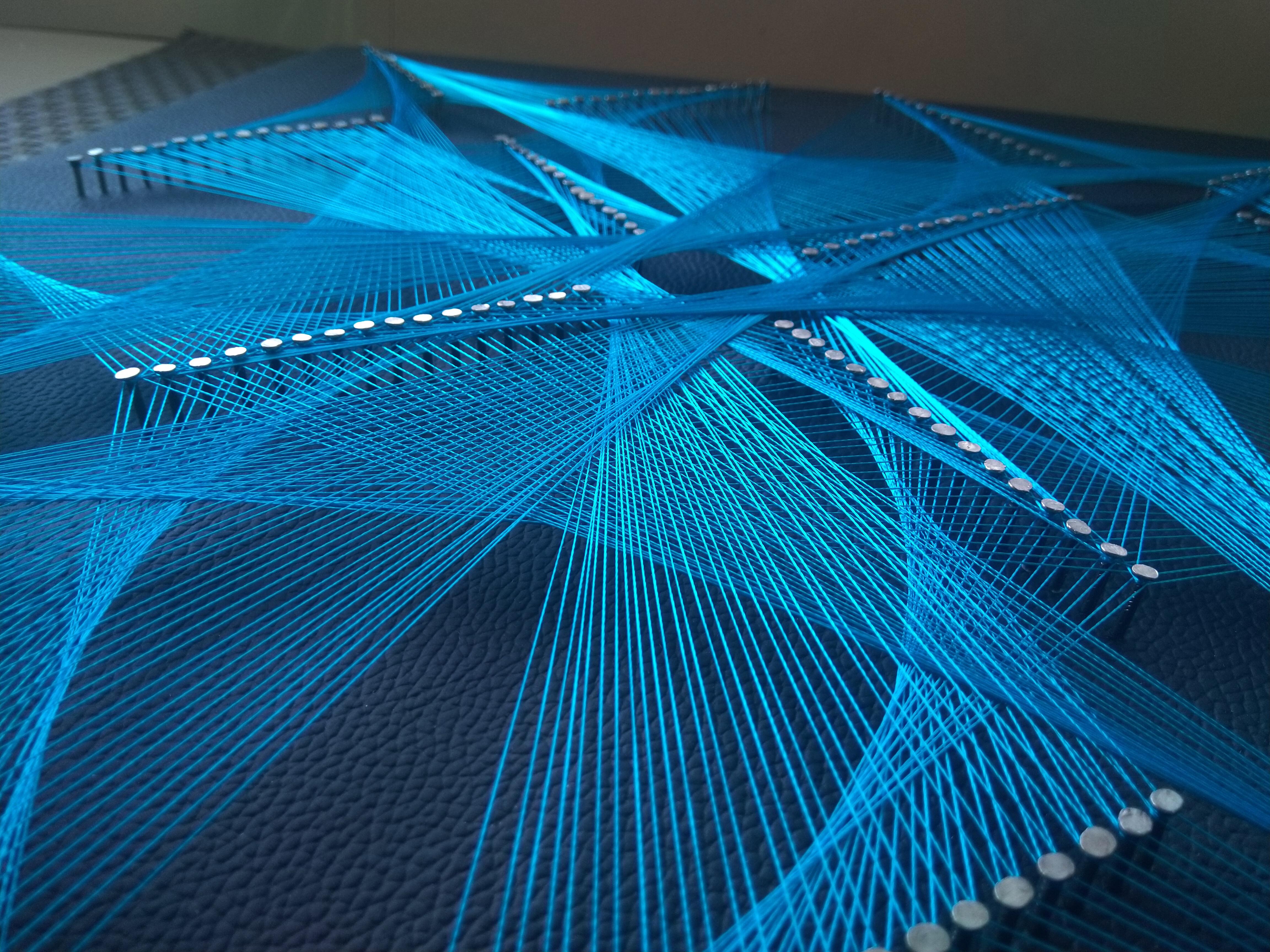 String Art Blue Arrow Create Your Own String Art Step By Step 