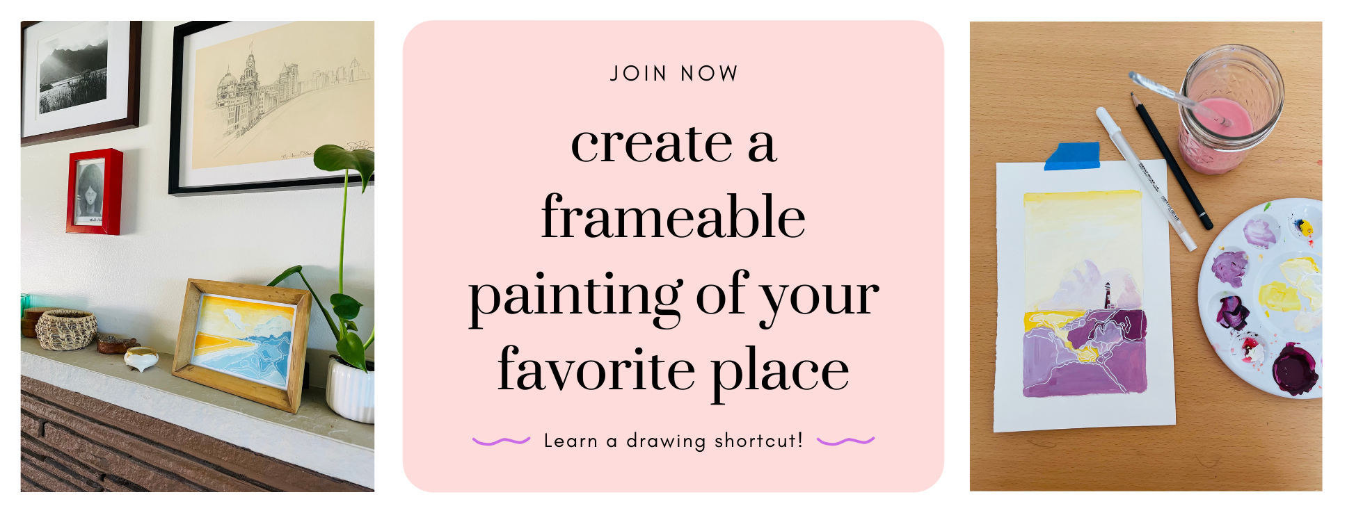 Color Block Landscape Painting: Create a meaningful memento from your ...