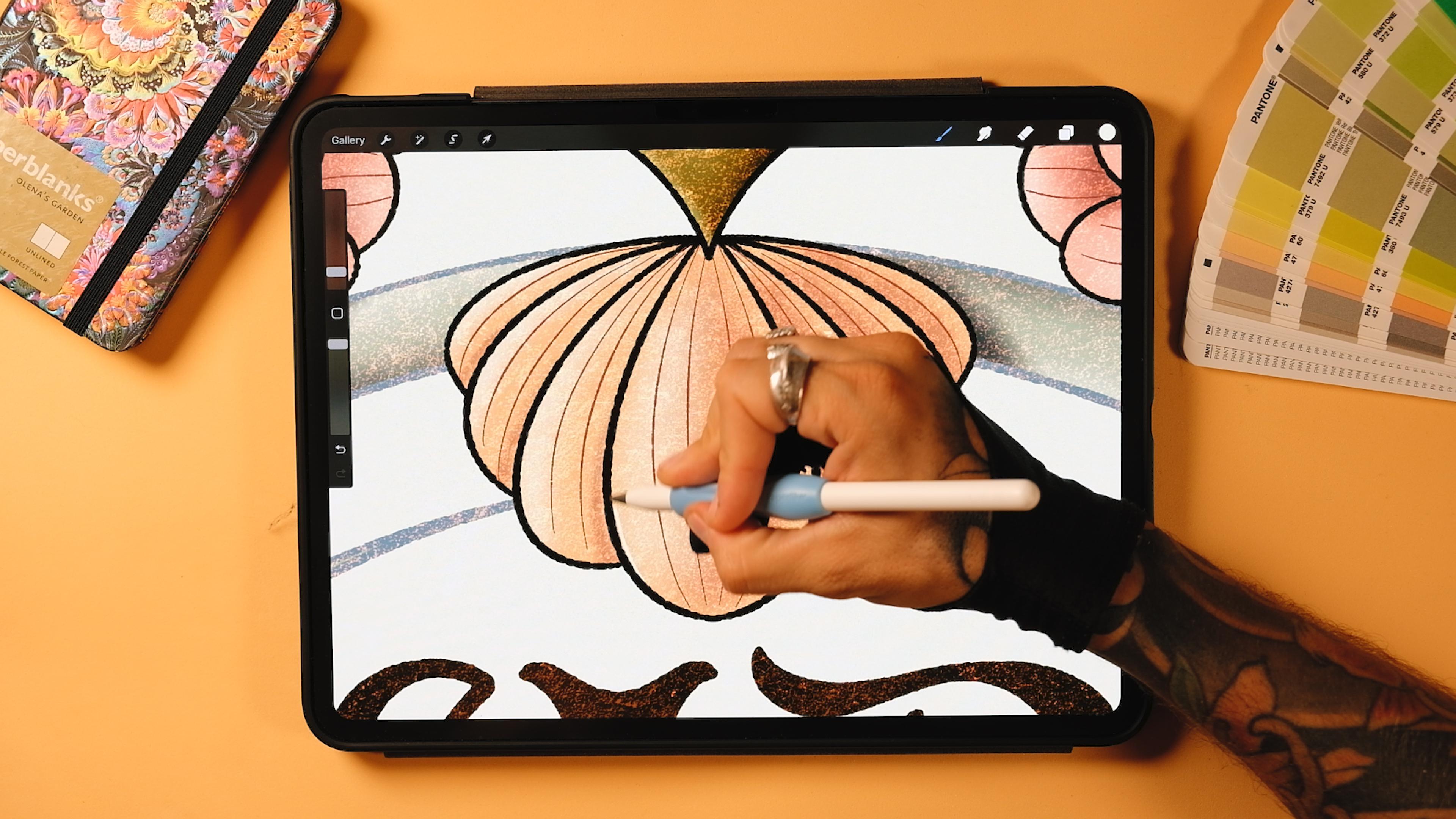 Art Nouveau Part 2: Design a Cohesive Lettering Poster in Procreate ...