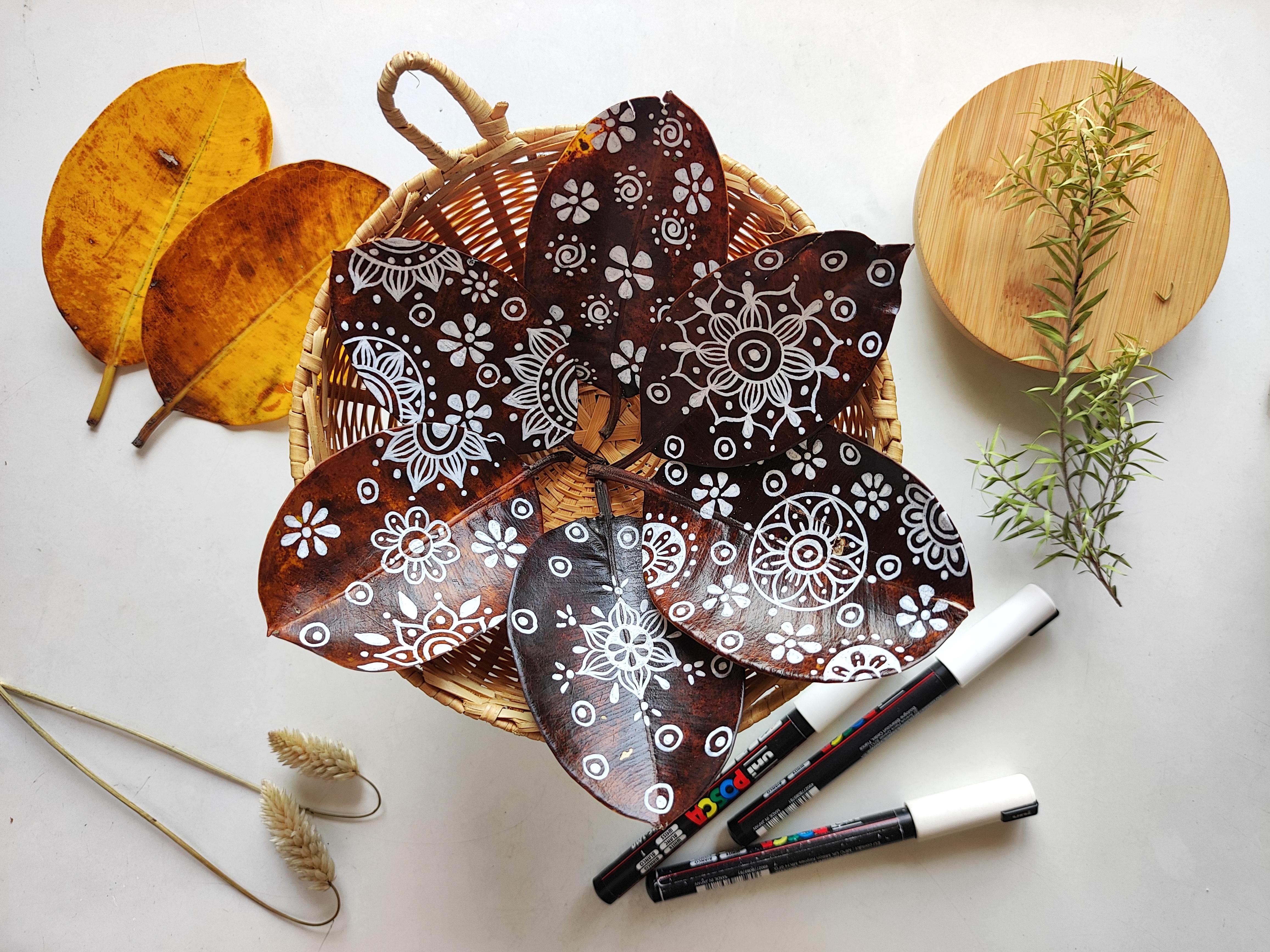 how to draw leaf shapes