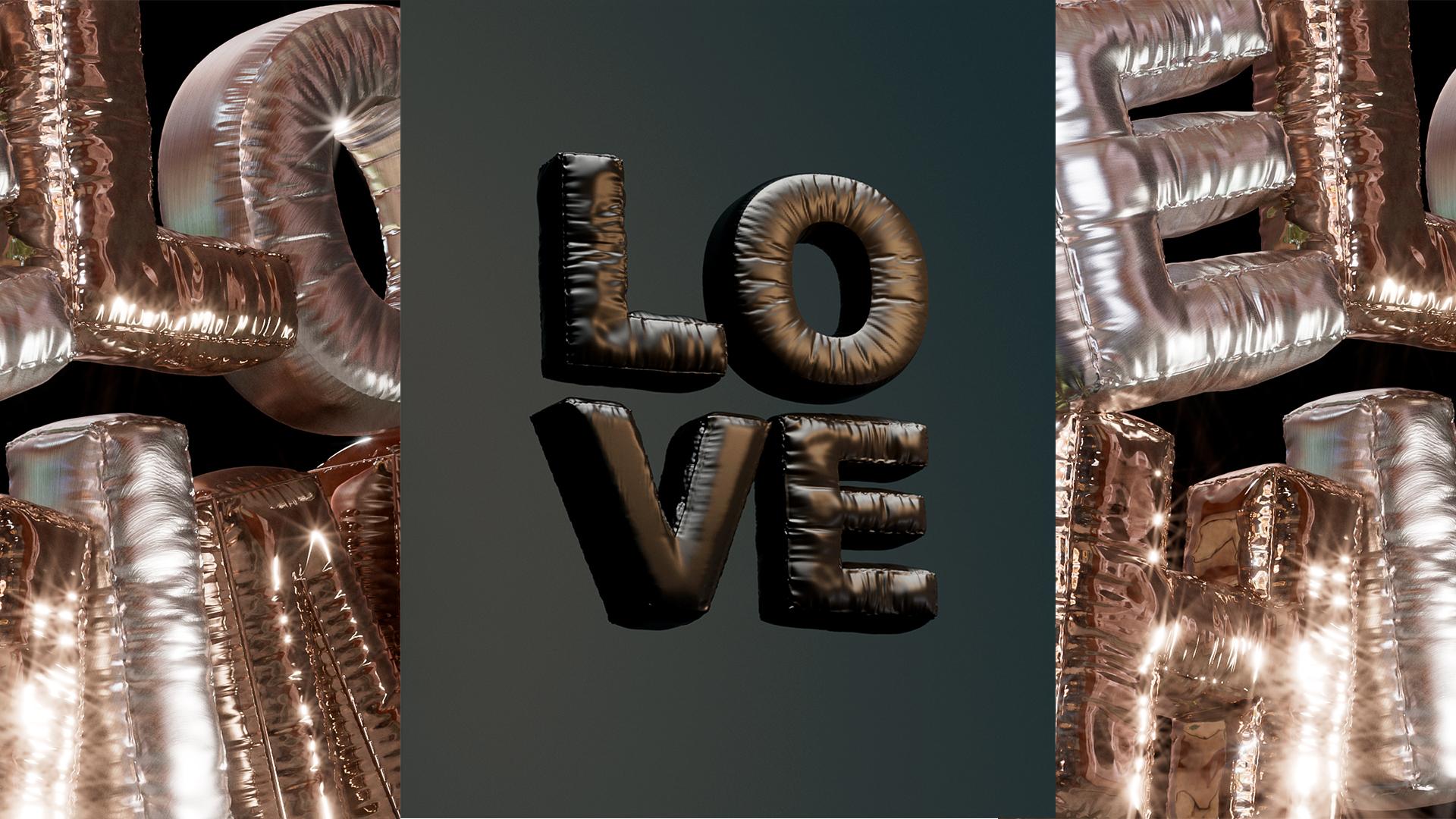 Balloon Typography in 3D: A Creative Journey with Blender and Cinema 4D ...