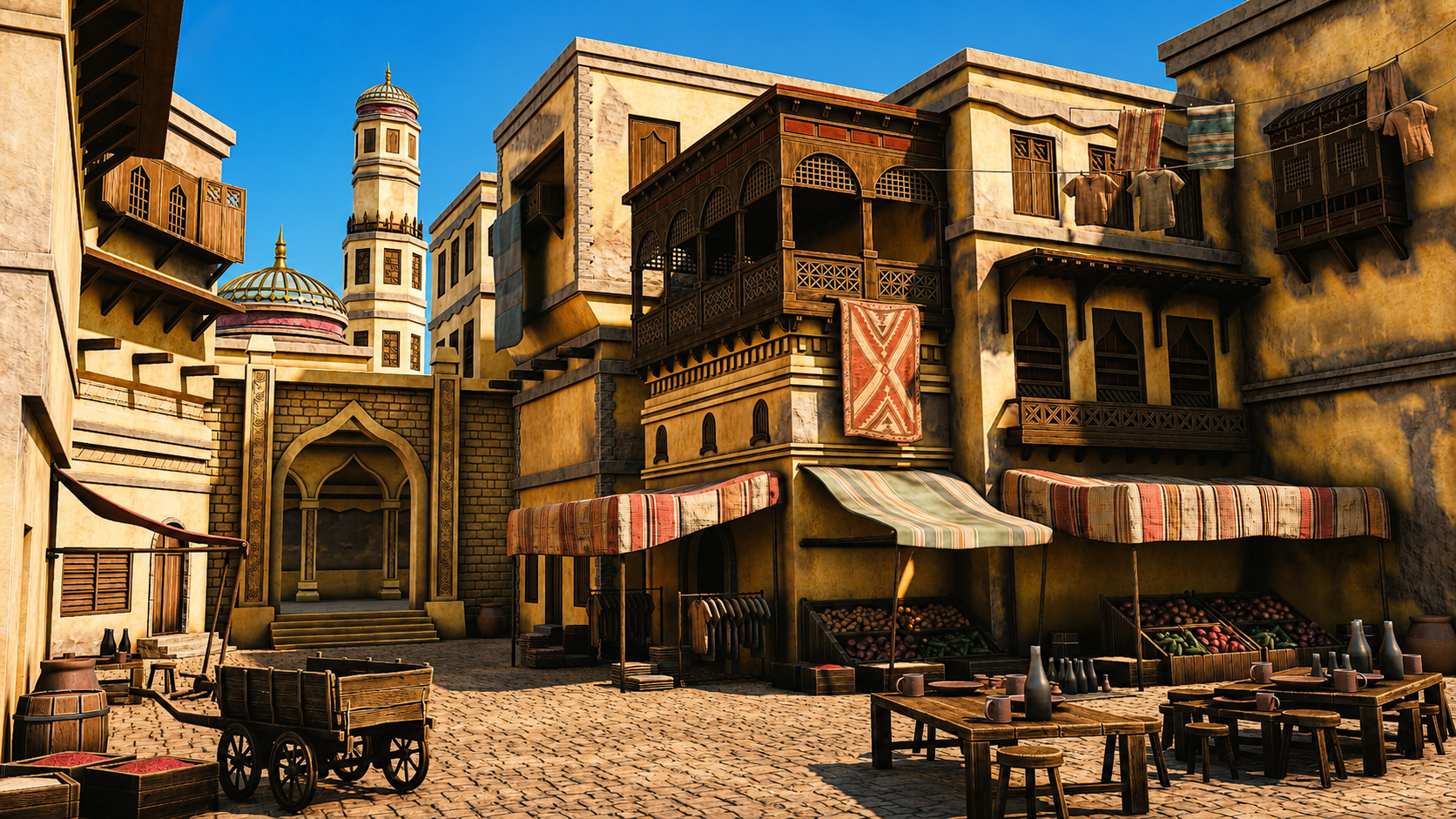 Blender Stylized Arabian Market: Build a 3D Environment | 3D Tudor ...