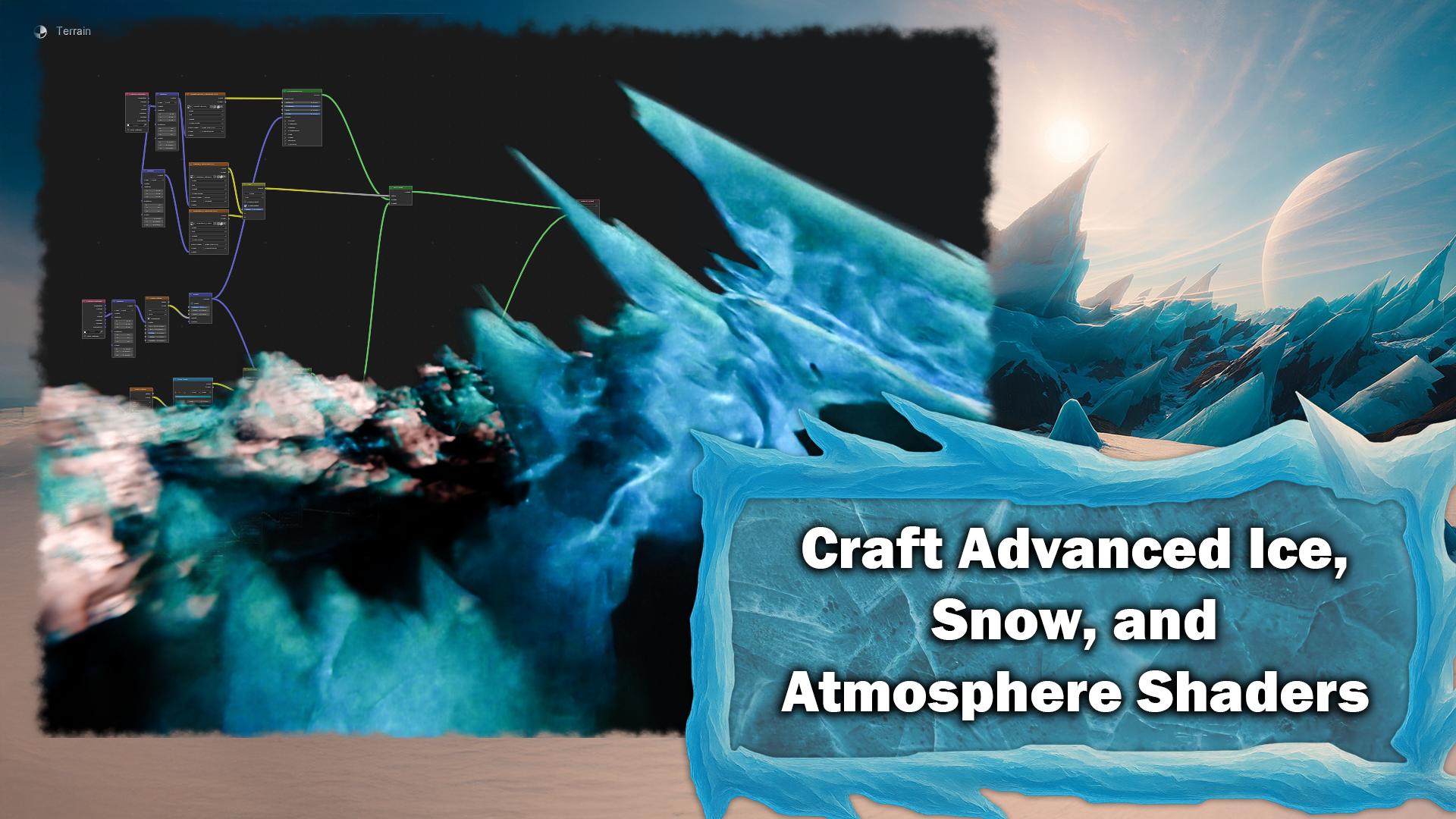 Blender and Gaea Masterclass – Procedural Ice World | 3D Tudor | Skillshare