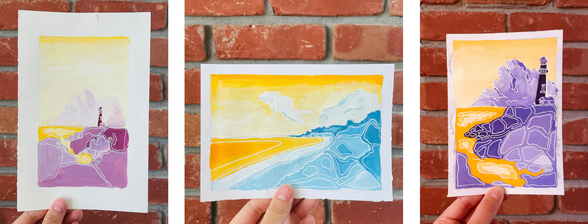 Color Block Landscape Painting: Create a meaningful memento from your ...